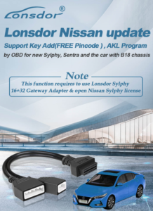 Lonsdor Nissan Update:NO need PIN code when AKL / adding key